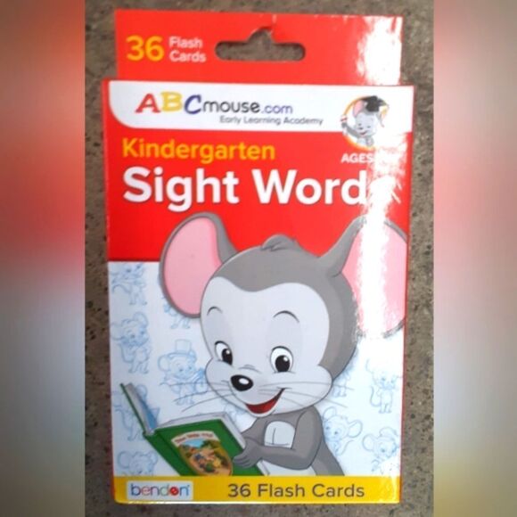Other | New Abc Mousekindergarten Sight Words Flashcards | Poshmark